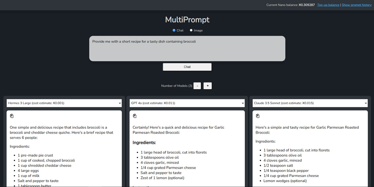 MultiPrompt - Compare Multiple AI Models Side by Side